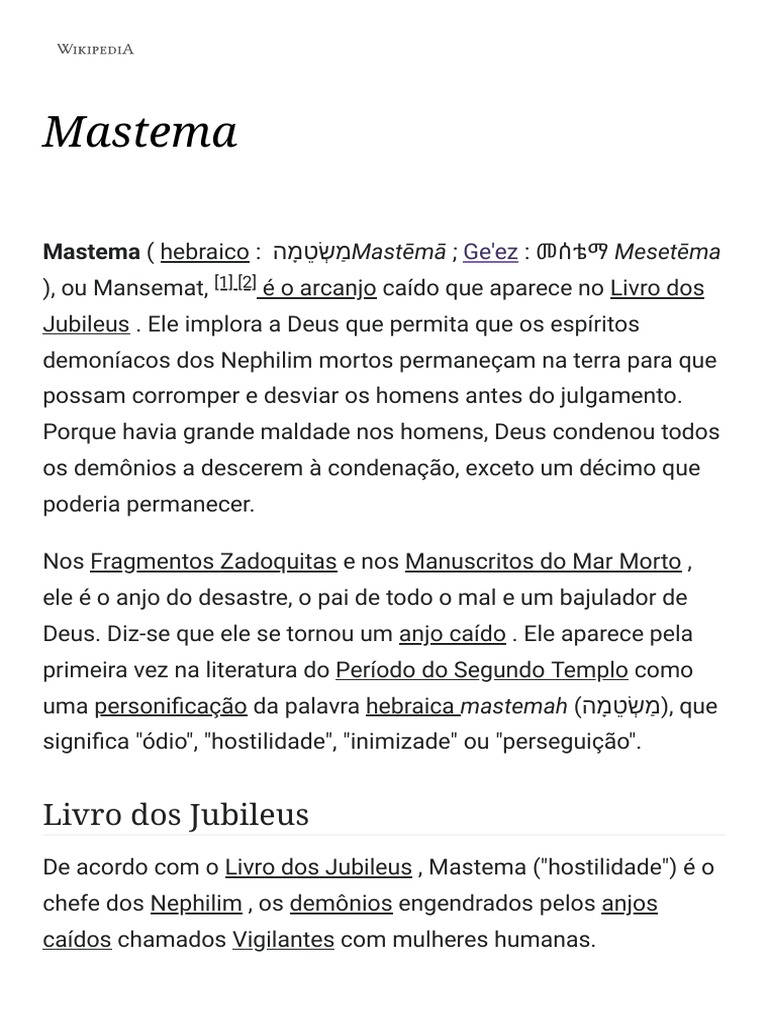 Mastema Demônio | PDF