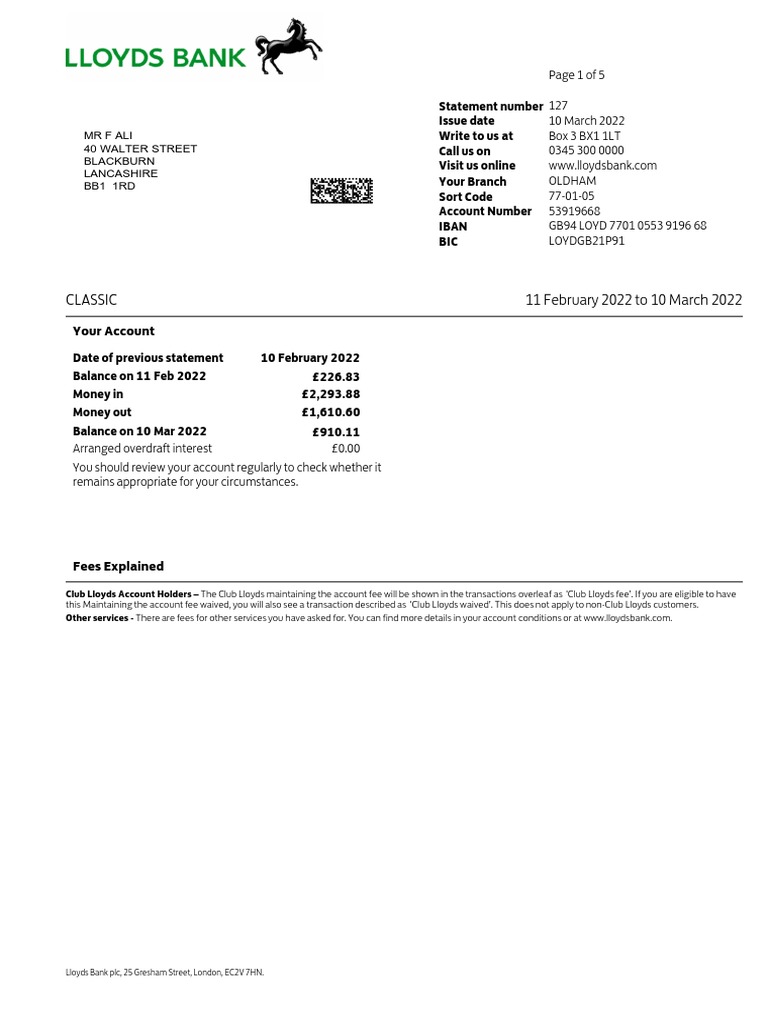 Preview | PDF | Overdraft | Cash