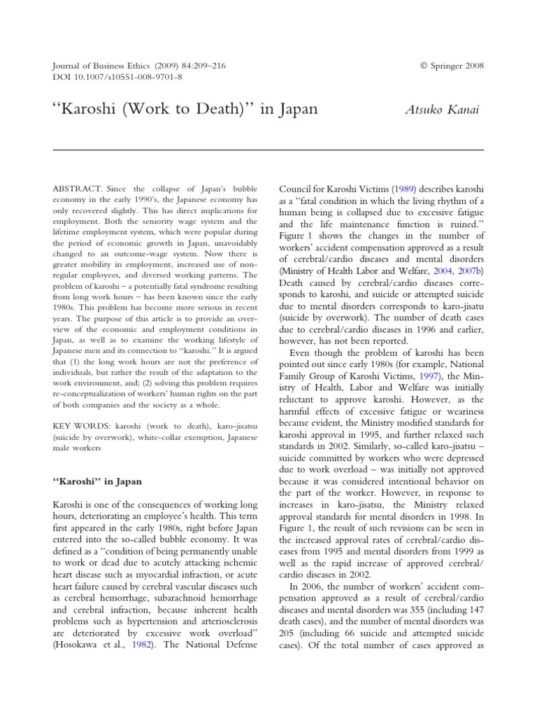 Karoshi in Japan | PDF