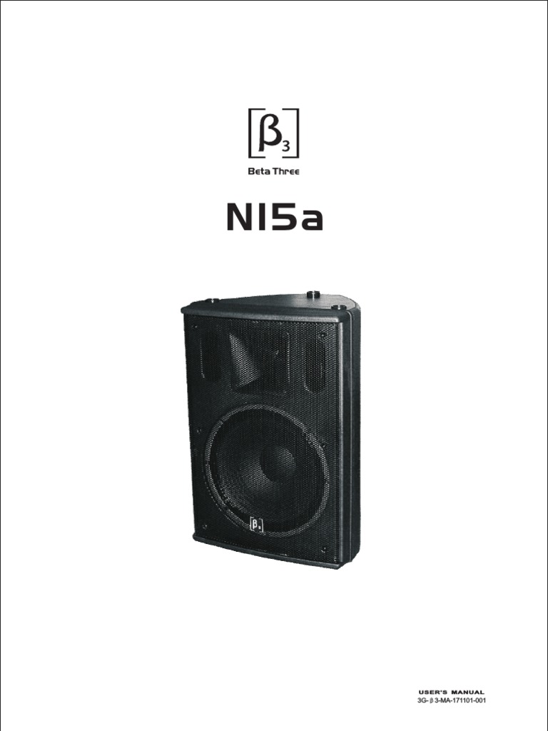 β3 N15a Plastic Speaker English Manual | PDF | Microphone | Loudspeaker