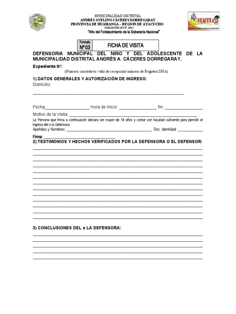 Formato de Visita | PDF
