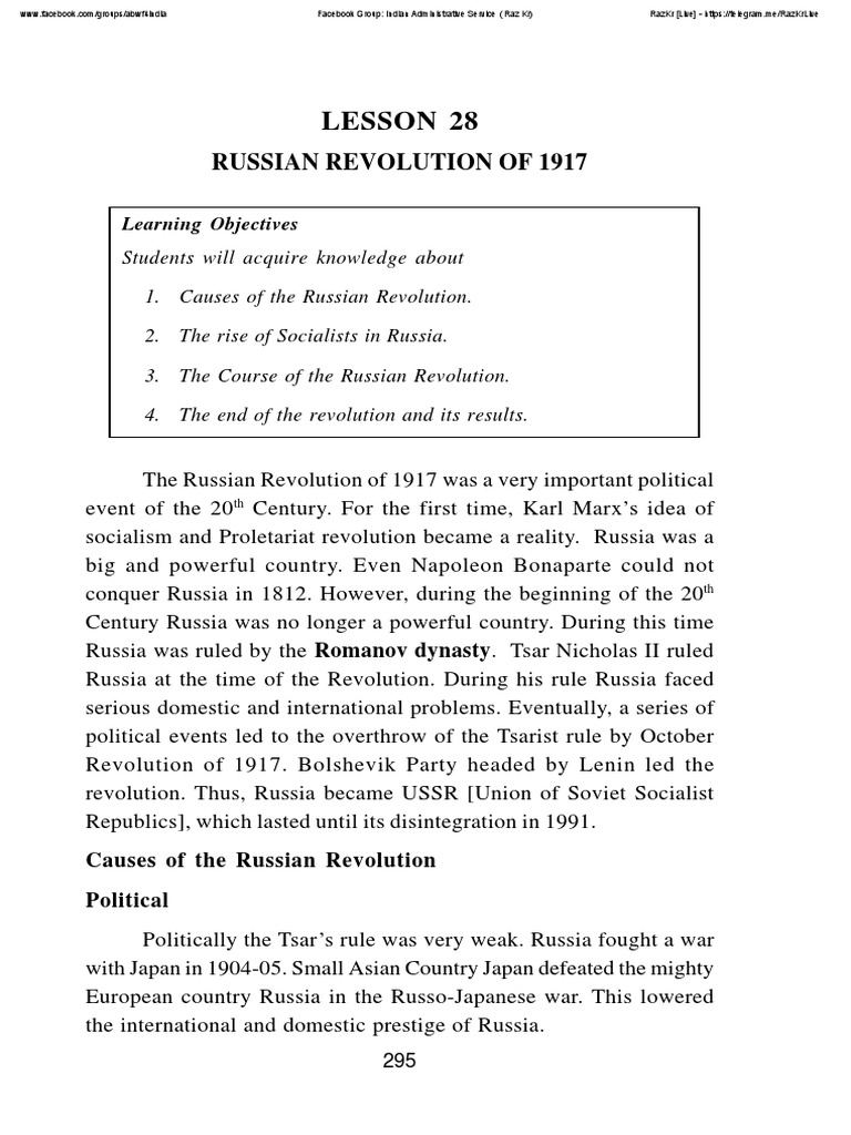 Russian Revolution | PDF