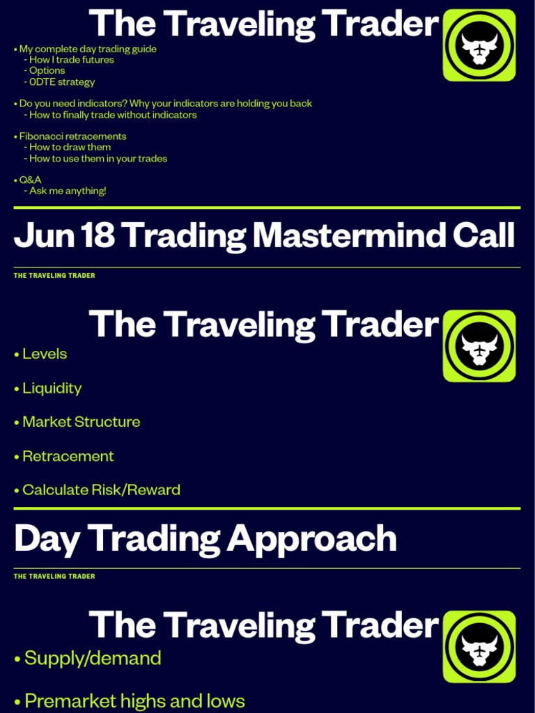 June 18 Mastermind - The Traveling Trader | PDF | Futures Contract | Day Trading