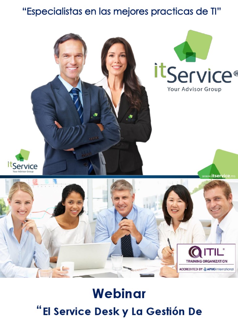 Webinarservicedesk 151007165148 Lva1 App6891 | PDF | Mesa de ayuda | Itil