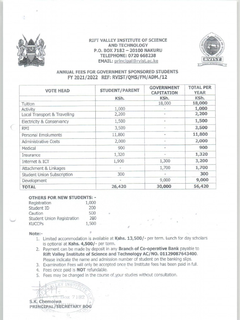 Fee Structure 2022 2023 | PDF