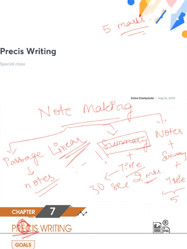 Precis Writing With Anno | PDF