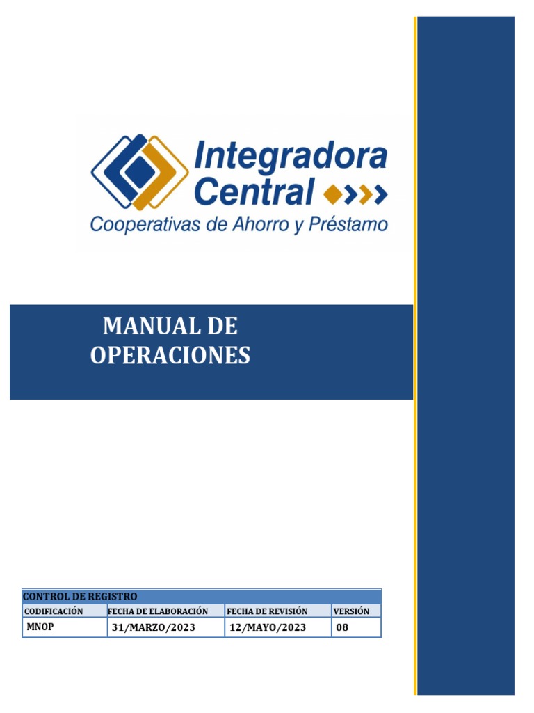 Manual de Operaciones | PDF