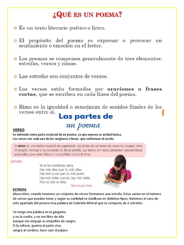 La Poesia y Sus Partes | PDF