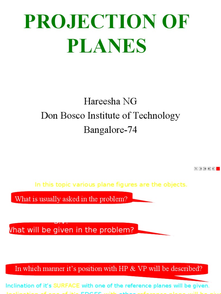 Projections of Planes Explained | PDF | Circle | Plane (Geometry)