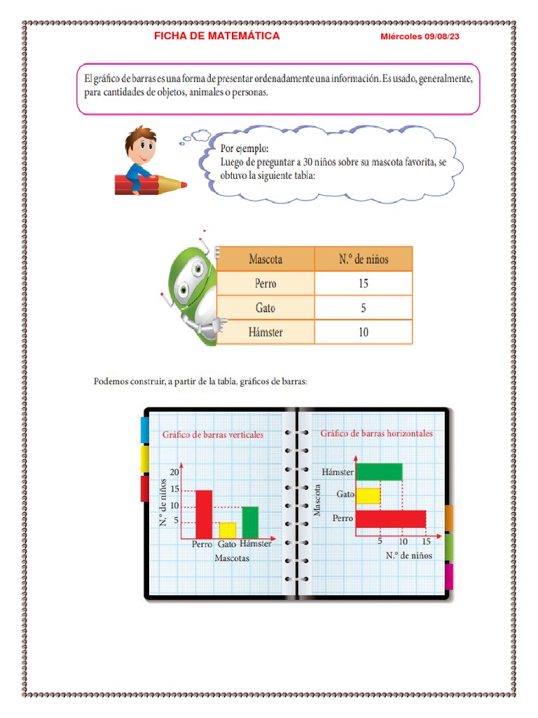 Gráficos de Barras para Niños | PDF