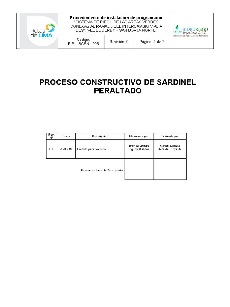 SARDINEL | PDF | Hormigón | Materiales de construcción