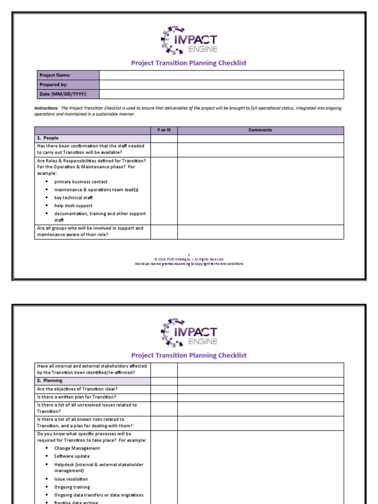 Transition-Planning-Checklist (2) | PDF | Information Security | Computing