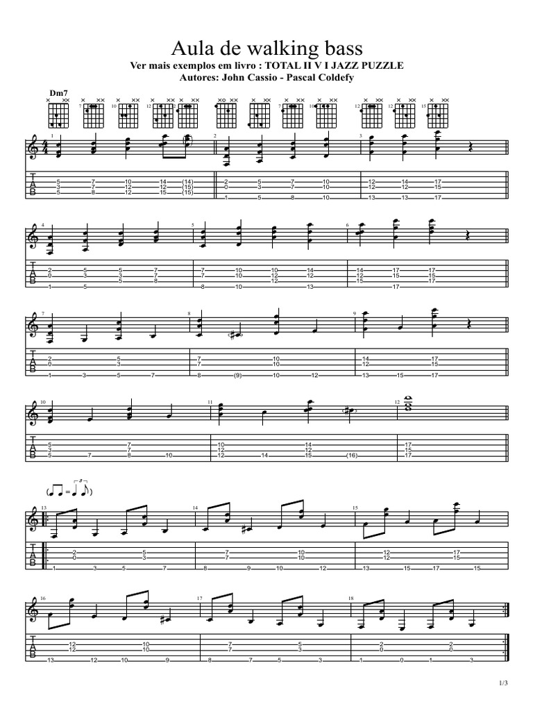 Walking Bass Guitar | PDF