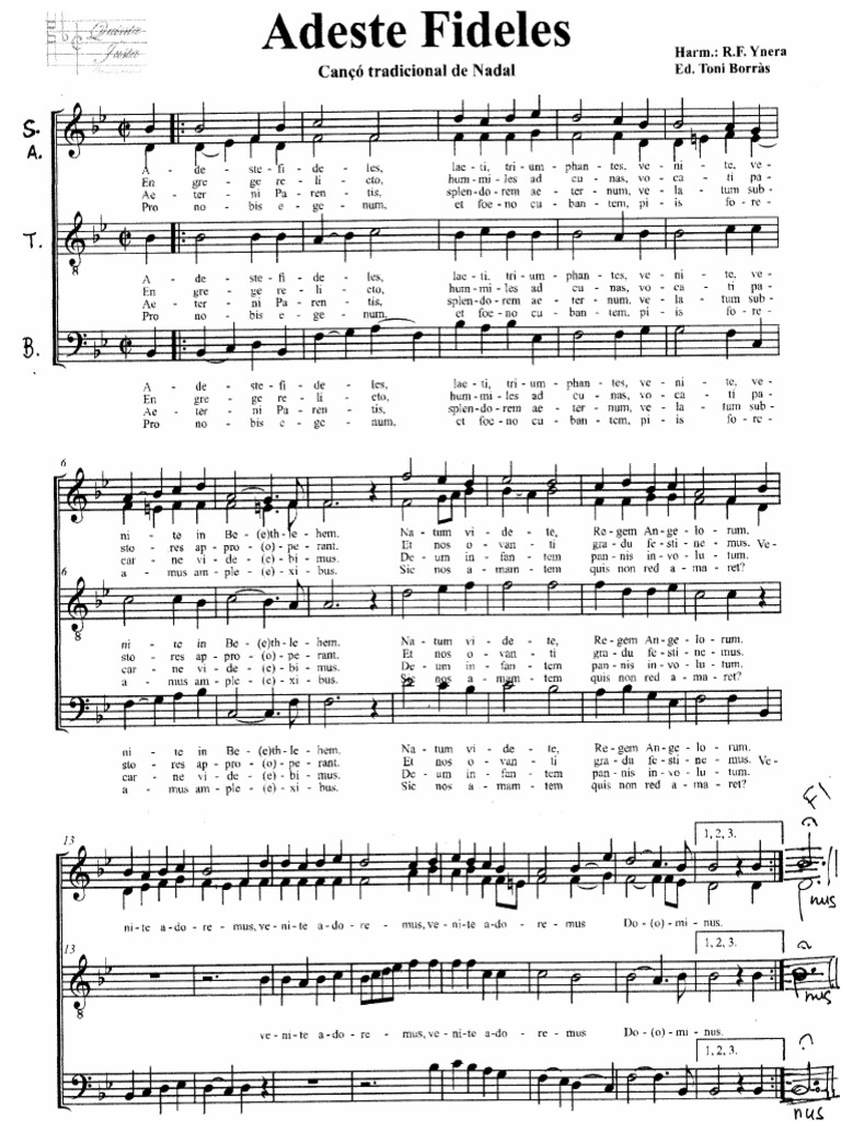 Adeste Fideles | PDF