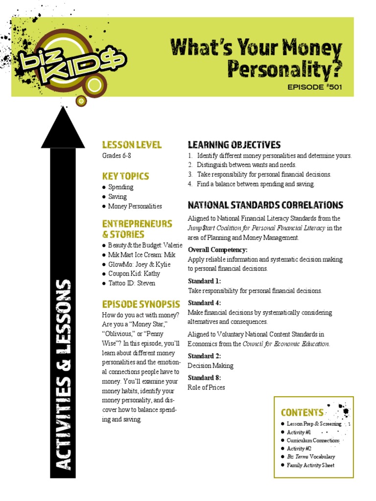 Biz Kids Lesson 501 | PDF