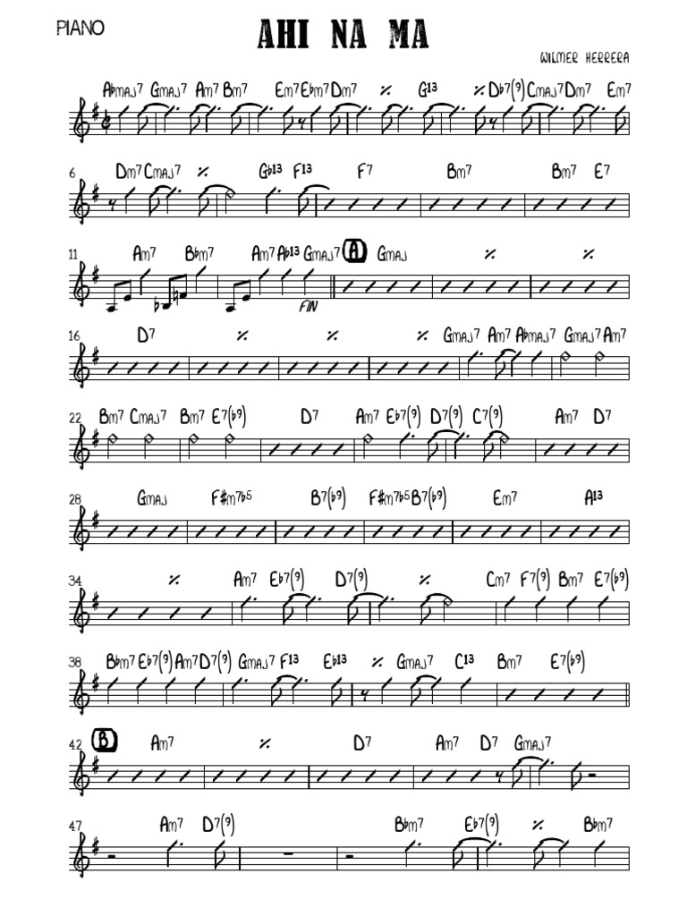 Ahi Na Ma Piano | PDF