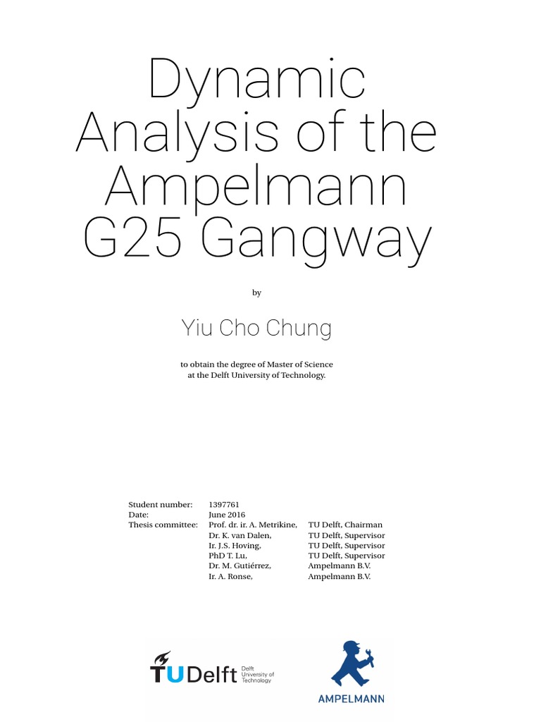 Dynamic Analysis of Gangway | PDF Dynamic Analysis of Gangway | PDF