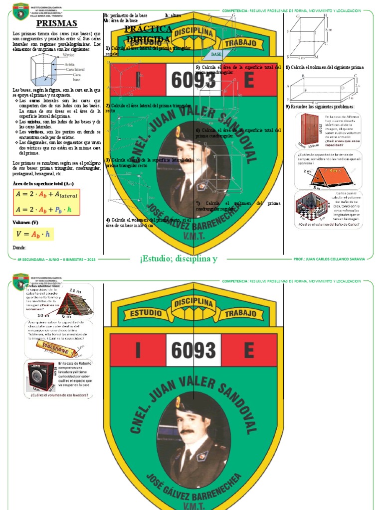Ficha 3 Prismas | PDF