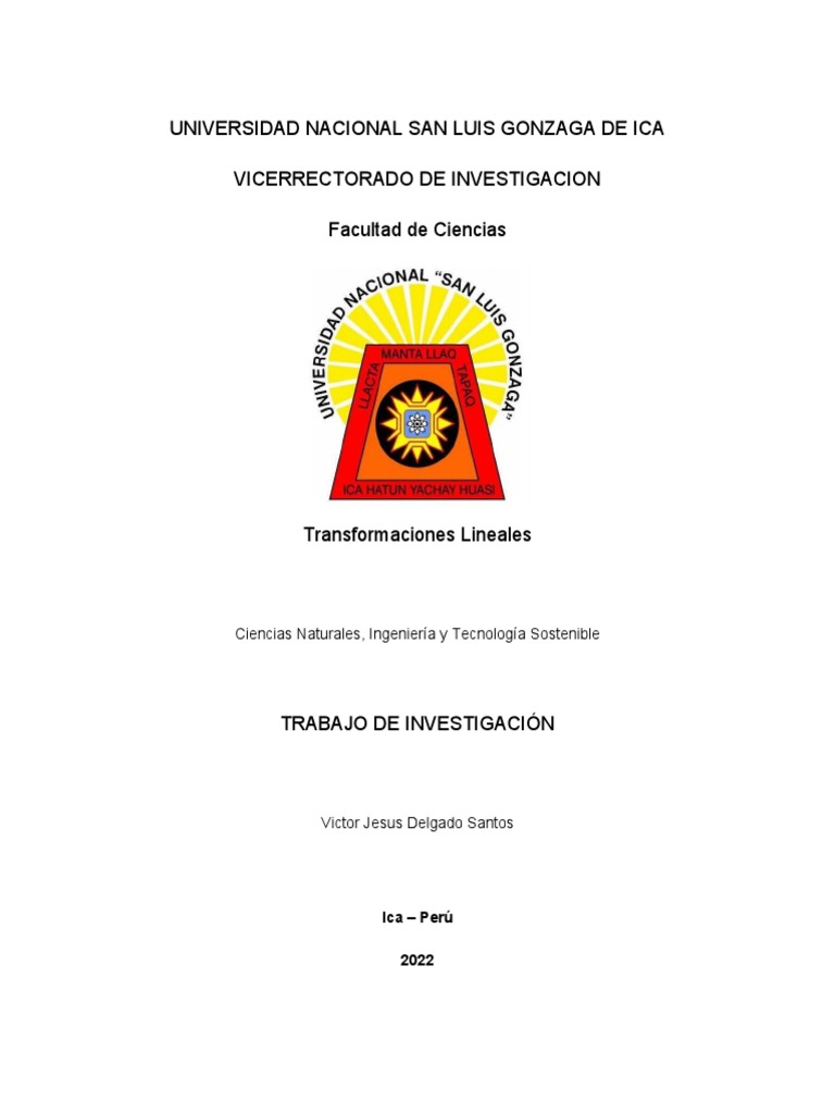 Transformaciones Lineales | PDF