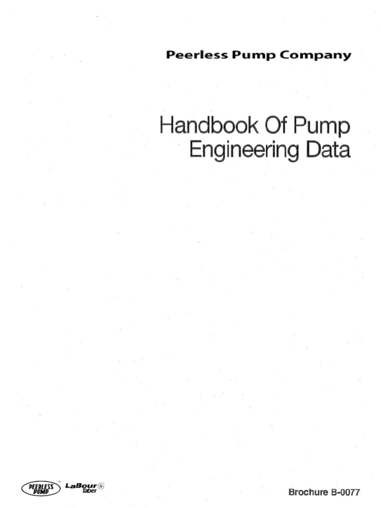 Peerless - Handbook of Pum - B-0077 | PDF