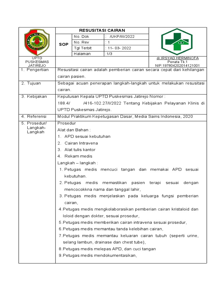 Resusitasi Cairan | PDF