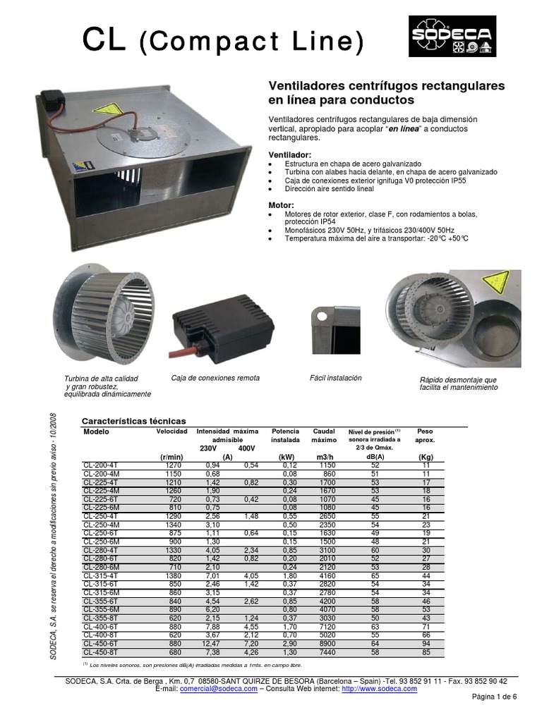 Serie CL Compact Line | PDF | Ingenieria Eléctrica | Cantidades fisicas