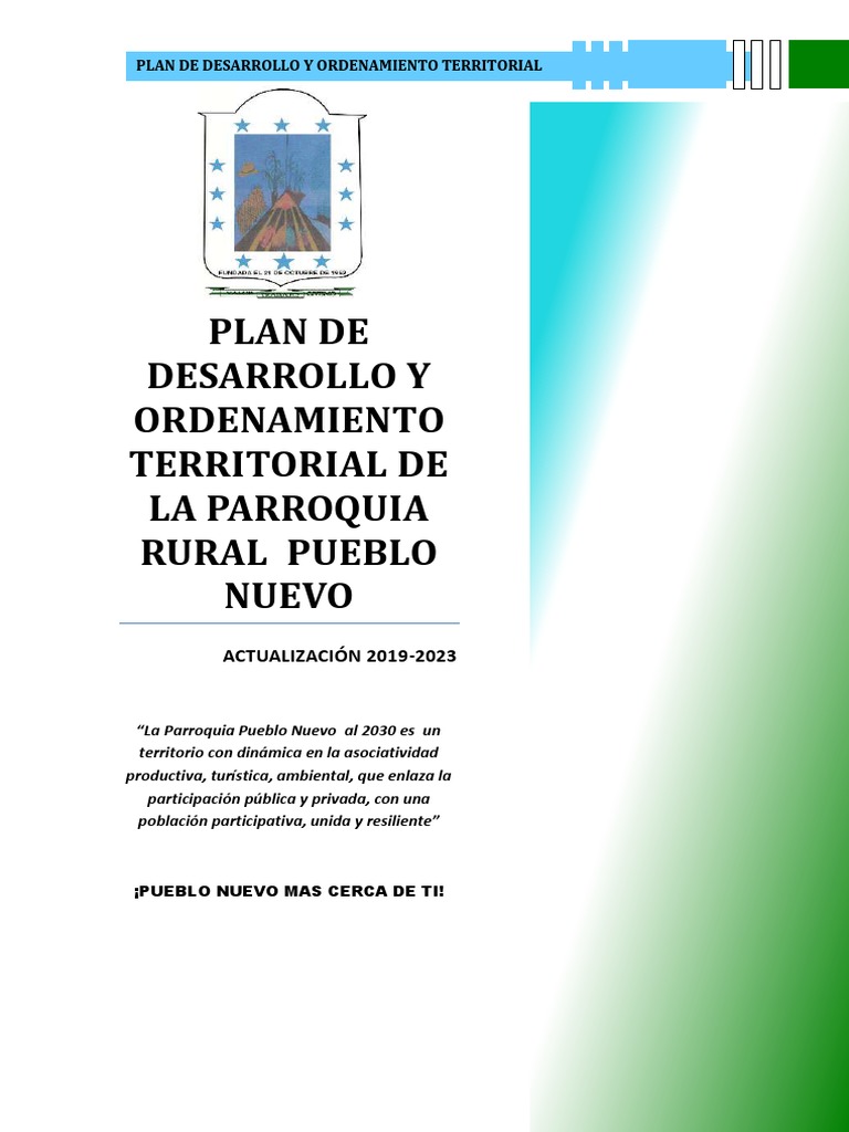 PDOT - Pueblo Nuevo - Actualizacion - 2019 2023 9 7 2020 | Descargar ...