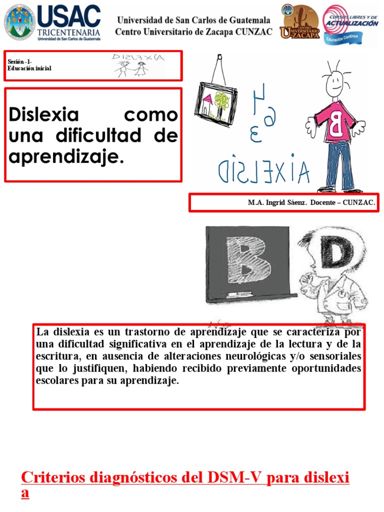 Dislexia: Diagnóstico y Estrategias Educativas | PDF | Aprendizaje ...