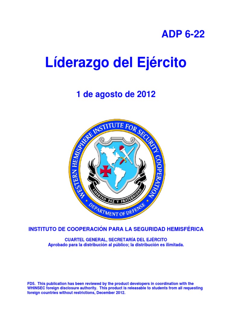 ADP 6-22: Principios de Liderazgo Militar | PDF