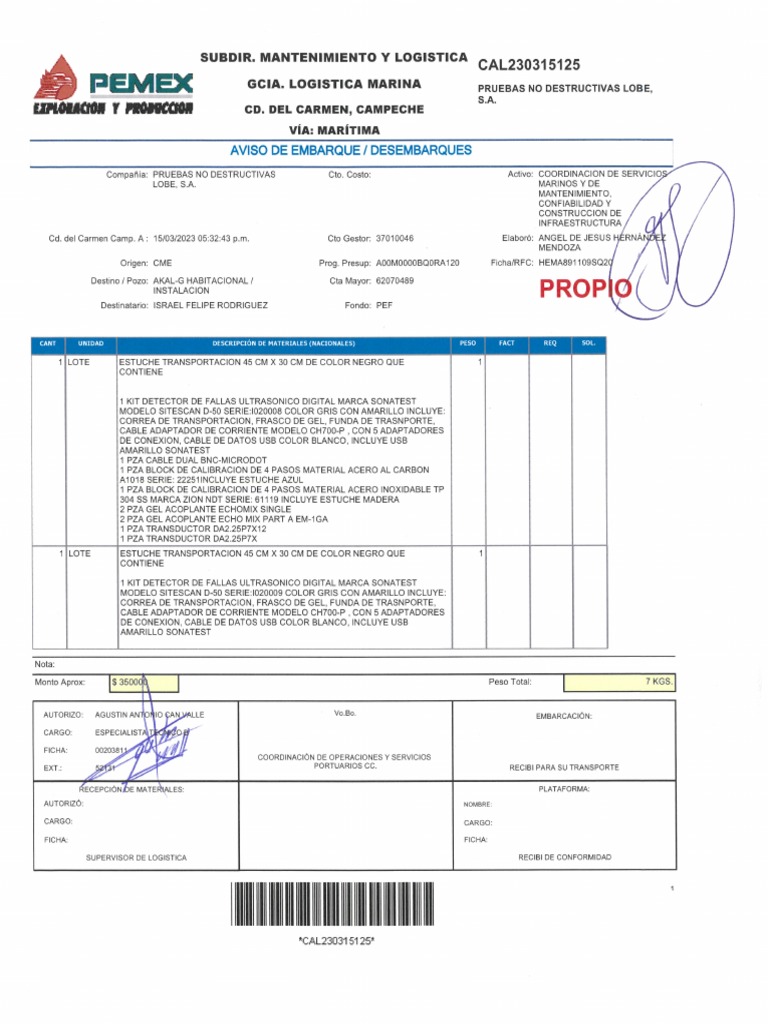 Cal230315125 KGH | PDF