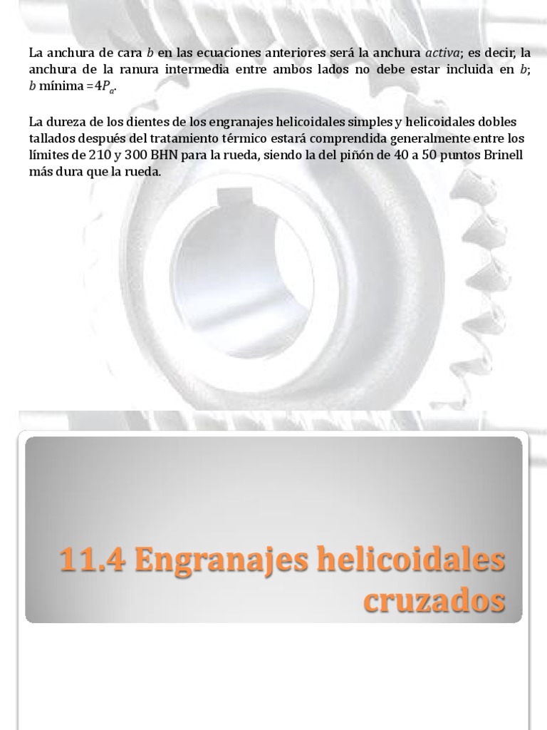 Engranajes Helicoidales - Parte 4 | PDF