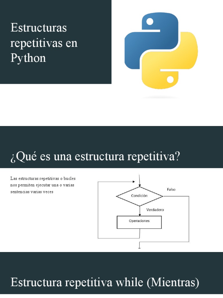 Estructuras Repetitivas en Python | PDF Estructuras Repetitivas en Python | PDF