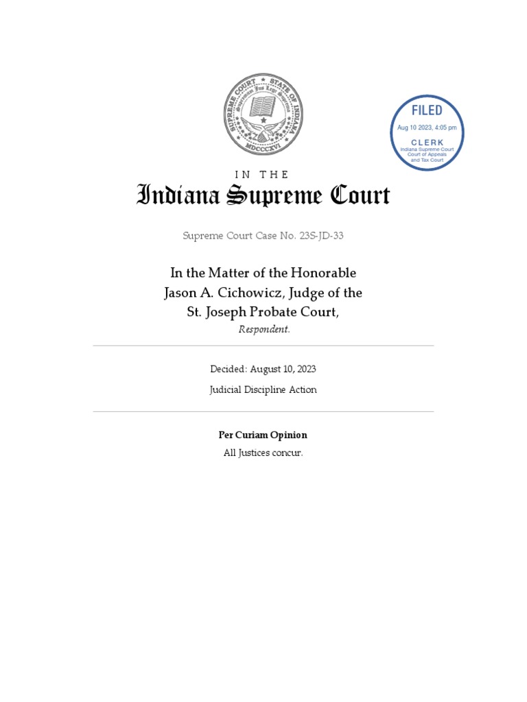 Court Opinion On Cichowicz Case | PDF