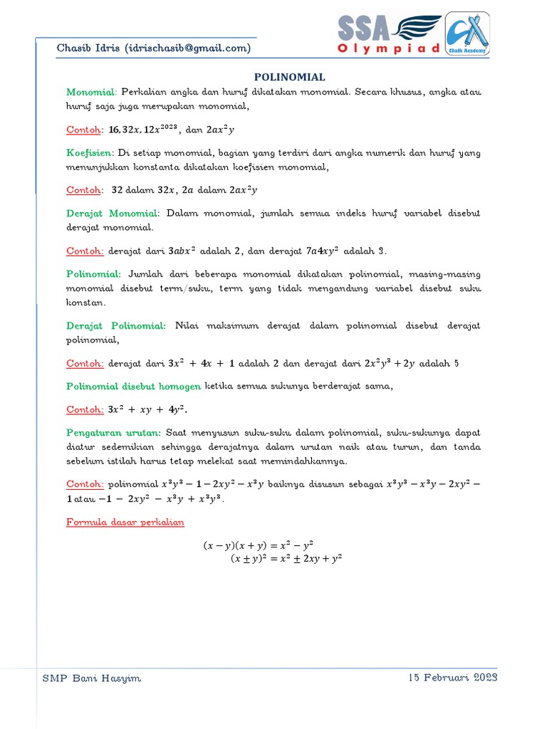 2.1 Polinomial | PDF