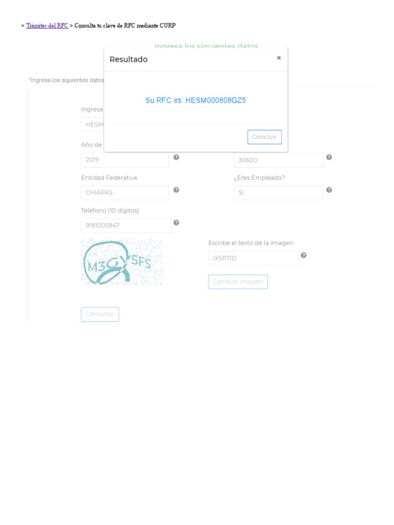 Consulta-Tu-Clave-De-Rfc-Mediante-Curp HESM | PDF