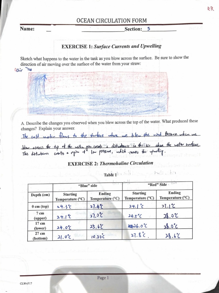 Oceanic Lab Form 5 For Scrib | PDF