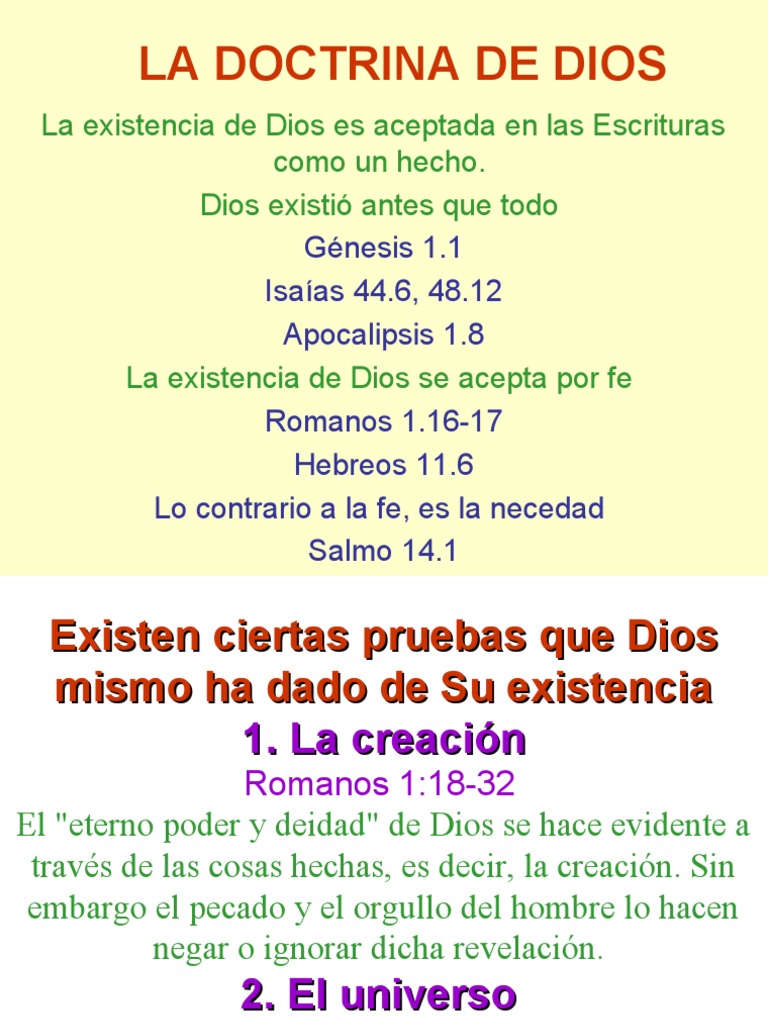 La Doctrina de Dios | PDF | Dios | Existencia de dios