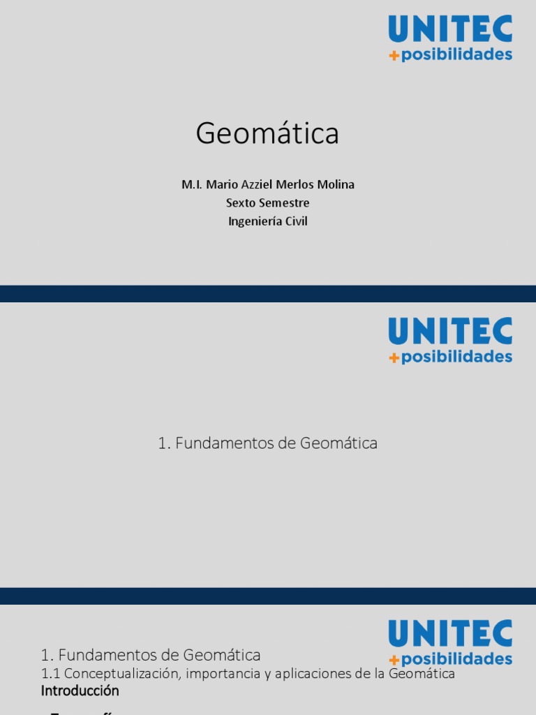 1.1 Conceptualización, Importancia y Aplicaciones de La Geomática | PDF