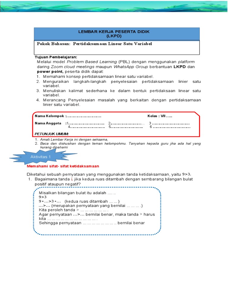 LKPD | PDF | Metode & Bahan Ajar