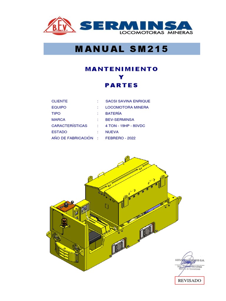 Manual Sm215 Rev2 | PDF | Engranaje | Locomotoras
