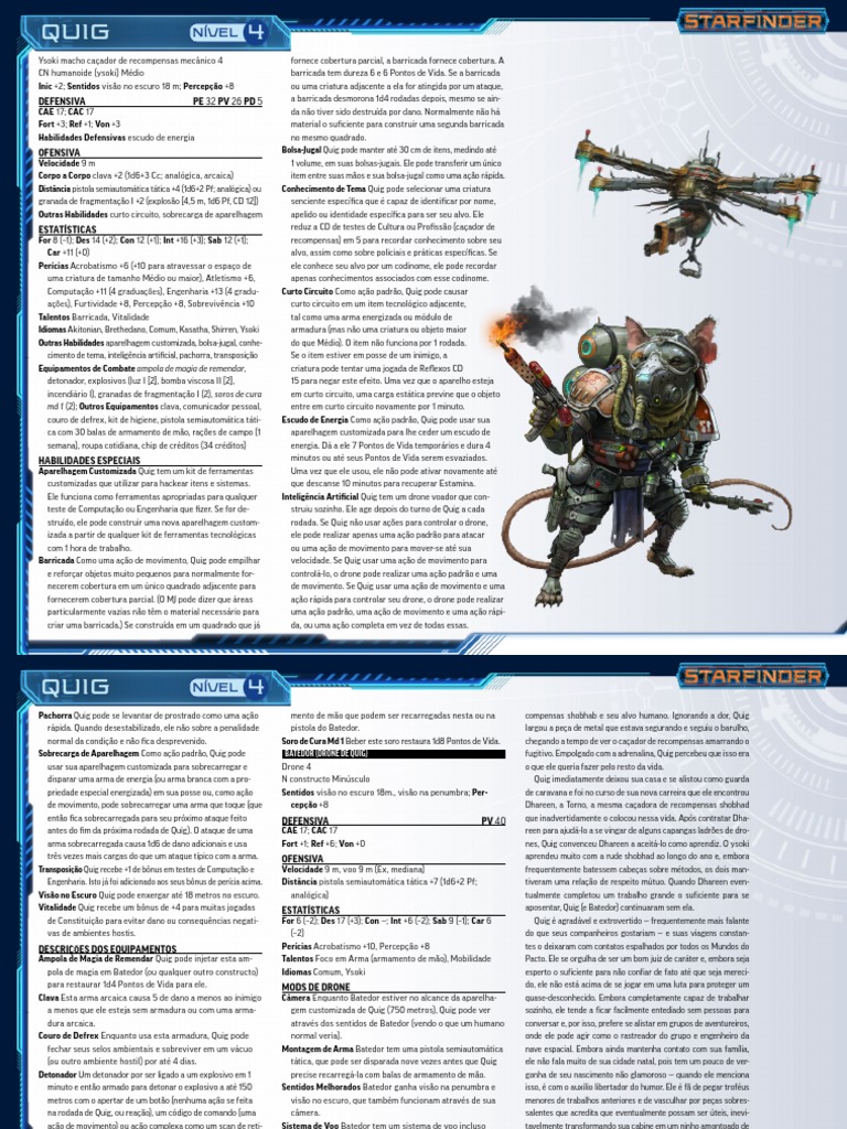 QUIG Mecânico Ysoki lv4 | PDF