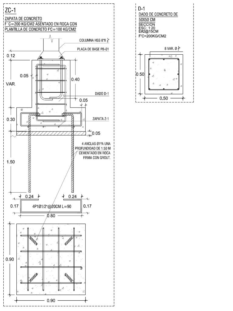 Cimentacion Detalles | PDF