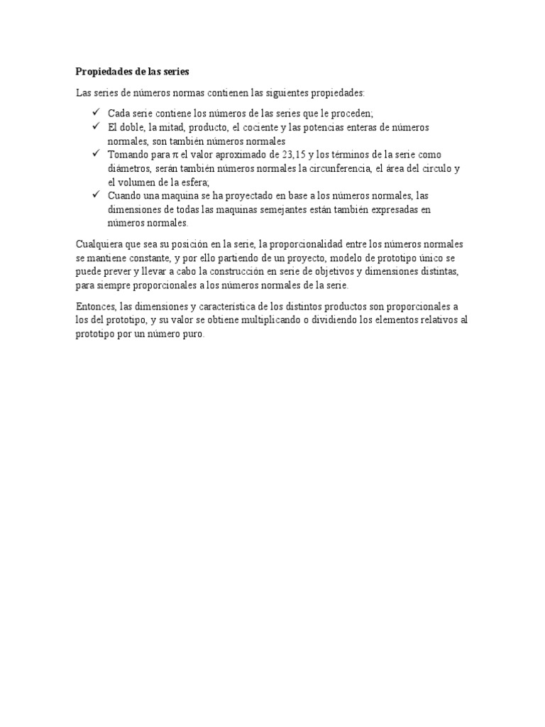 Propiedades de las Series de Números Normales | PDF | Métodos y ...