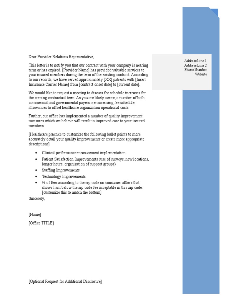 Provider Relations Letter Healthcare | PDF