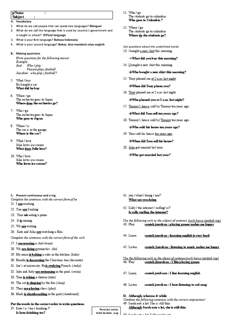 8 English Unit 1 Answer | PDF | Human Communication | Linguistics