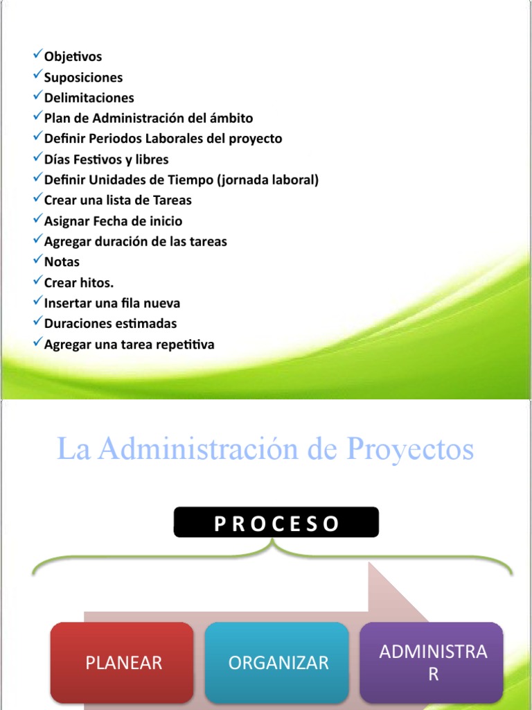 Presentaciòn de MS Project | PDF