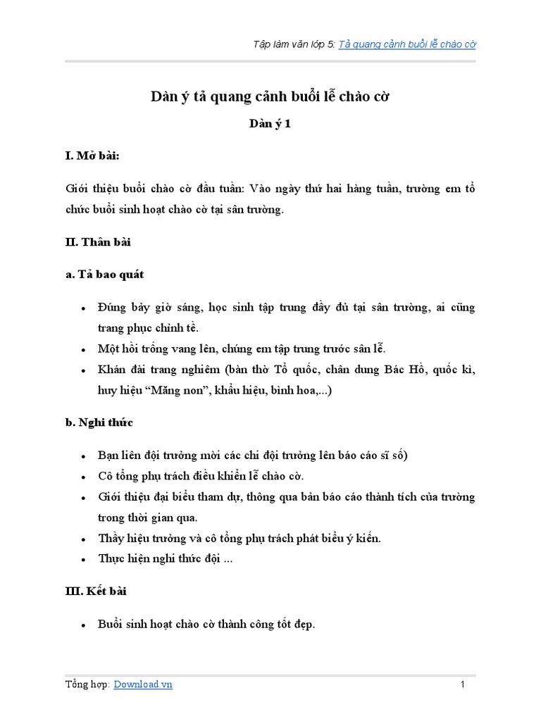 Ta Quang Canh Buoi Le Chao Co Dau Tuan | PDF Ta Quang Canh Buoi Le Chao Co Dau Tuan | PDF