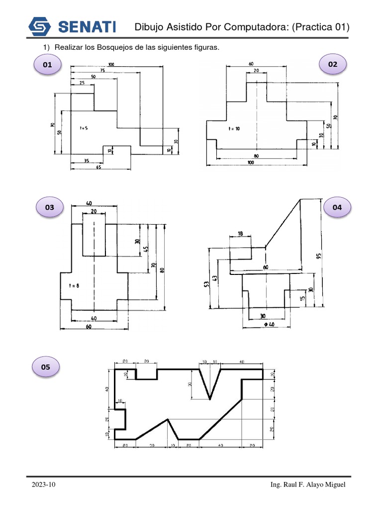 Practica Diseño Asistido Por Computadora CAD 01 | PDF