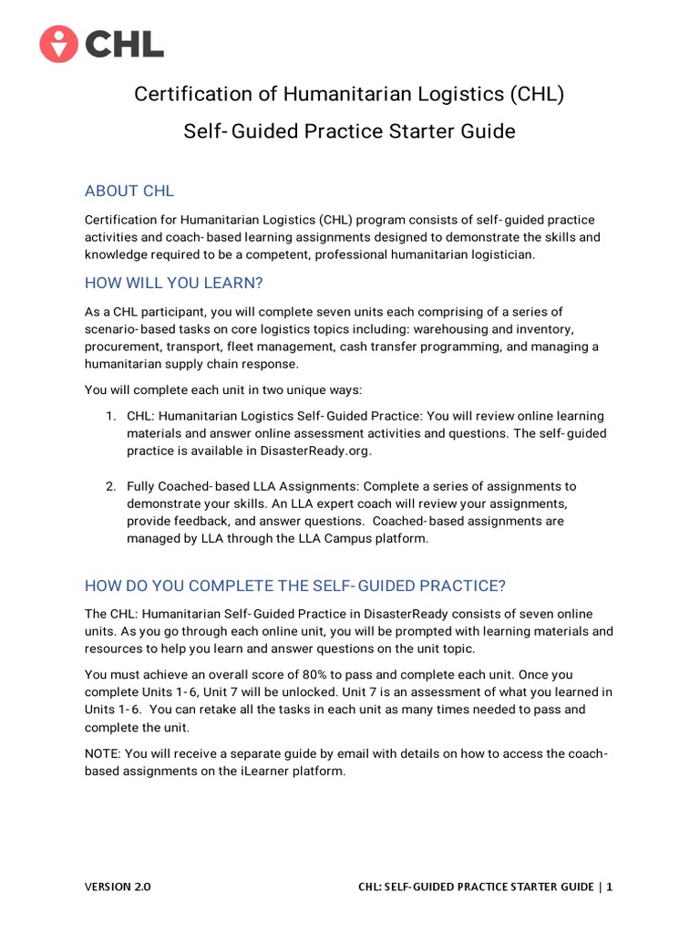 CHL Starter Guide | PDF