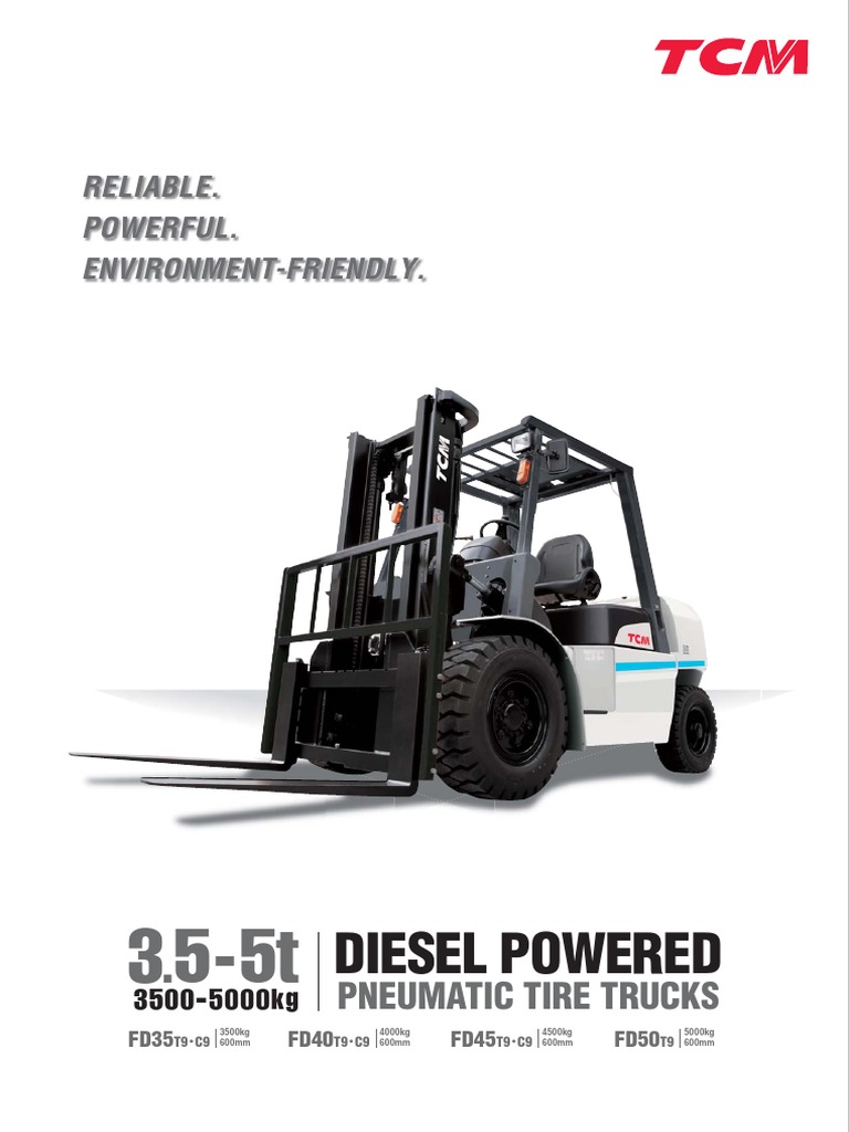 Brosur TCM Fd50t9 | PDF | Truck | Forklift